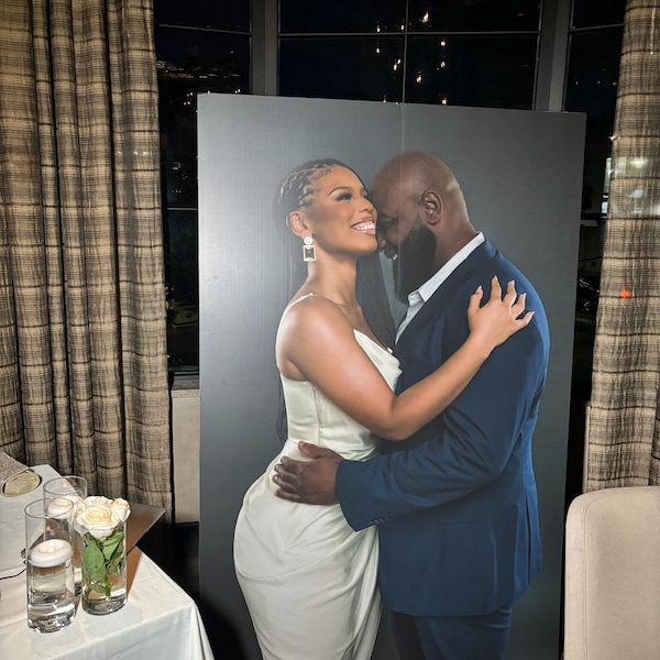 Custom Wedding Photo Board – Personalized Reception Backdrop ...