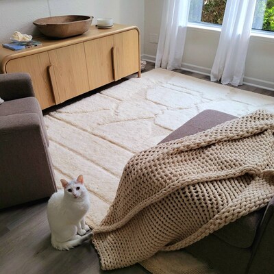 Red Round Pouf Handmade Footstool Round Red Pouf Ottoman Pouf - Etsy