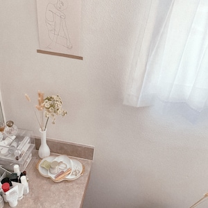 Woman's Body Fine Line Print Neutral, Abstract Art, Line Drawing ...