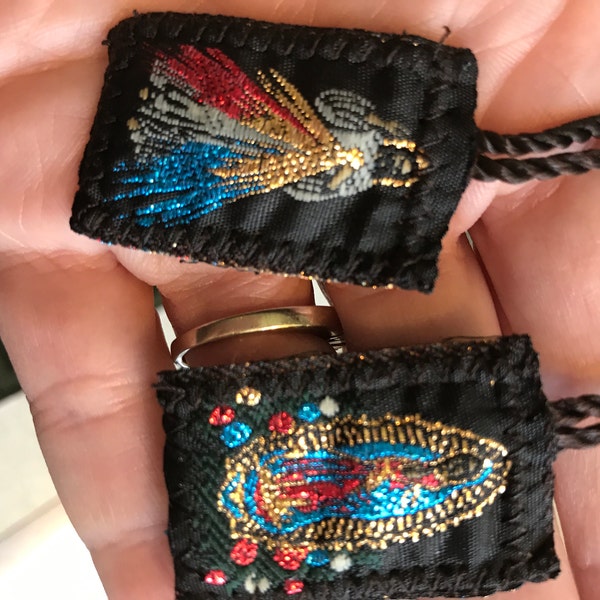 Catholic Scapular (brown/blue Scapular Necklace Religious Gift Catholic ...