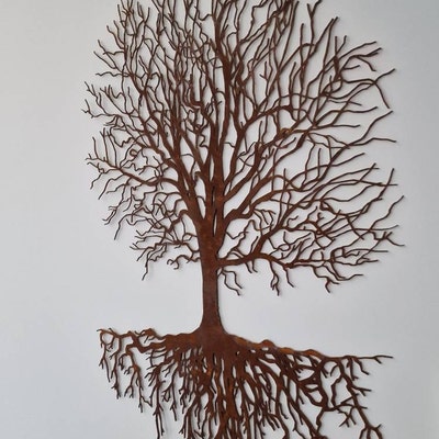 Tree of Life Metal Wall Decor, Industrial Wall Art, Lofty Decoration ...