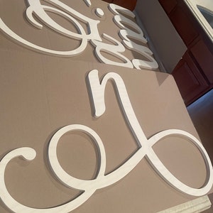 Name Sign for Nursery Baby Boy Girl Landon Wooden Letters Alphabeticals ...