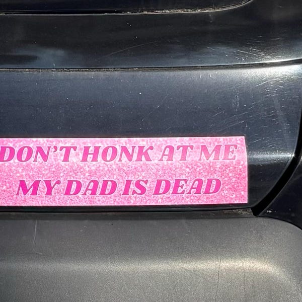 Pls Don't Honk I'm Already Crying Meme Bumper Magnet for Car Y2k Decal ...