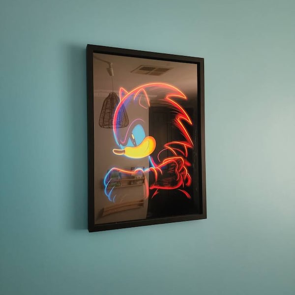 Abstract Sonic the Hedgehog Art | Digital Download | Movie Poster ...