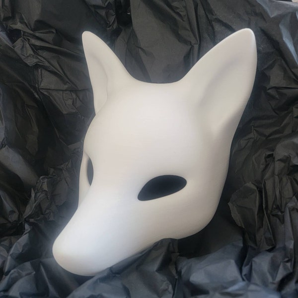 Therian Fox Mask Base - Masquerade Kitsune Mask - Etsy