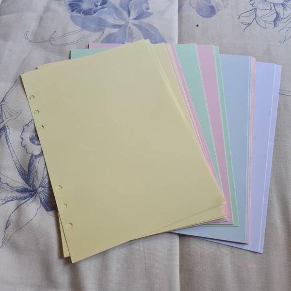 AA5 Paper Insert for Planner / A5 Sheets Project for Organizer / A5 ...