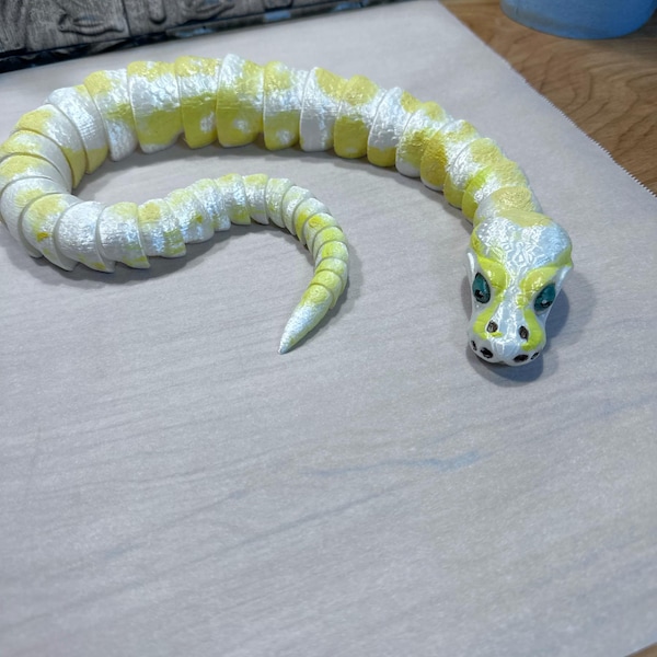 Ball Python Snake Digital .STL File for 3d Printing, Articulated Fidget ...