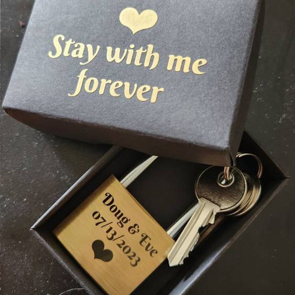 Custom Personalized Padlock, Engraved Padlock, Love Lock, Couples Gift ...