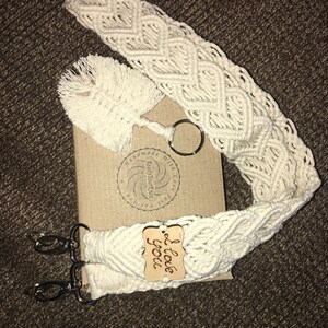 Macrame off White Camera Strap Woven Natural Cotton Rope - Etsy