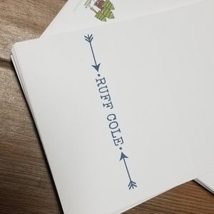 Personalized Notepad Pink Tower Notepad Stationery Gift | Etsy