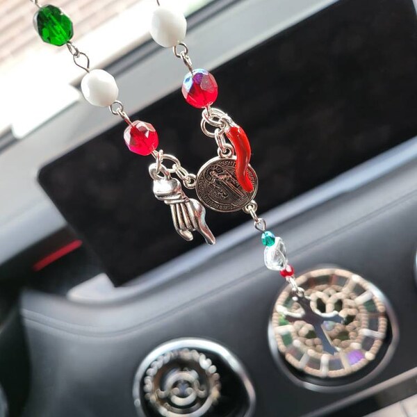 Prussian Blue Ceramic Bead Stretch Bracelet With Cross Charm - Etsy