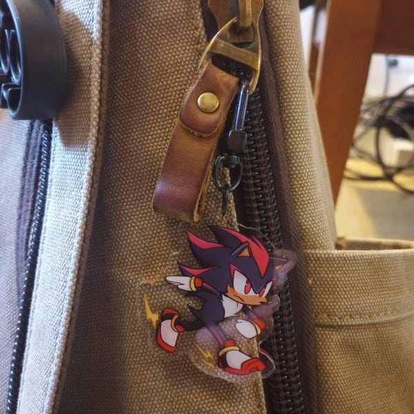 Sonic 2 Inch Acrylic Charm Keychain | Sonic Hedgehog, Shadow Hedgehog ...