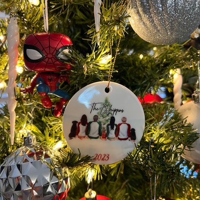 Custom Family Ornament, Family With Kids, Custom Christmas Ornament ...