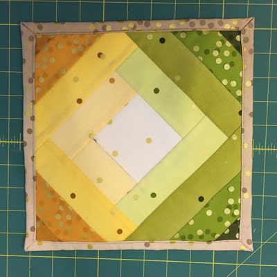 Twisted Log Cabin Quilt Block Pattern, Beginner Foundation Paper ...
