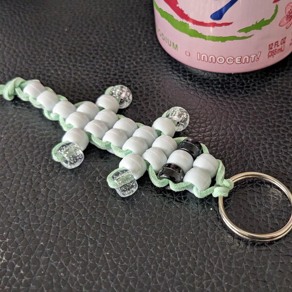 Pony Bead Alligator Keychain - Etsy