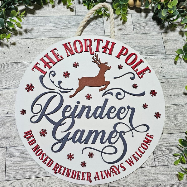 North Pole Reindeer Games Svg, Reindeer Svg, Christmas Svg, Christmas ...