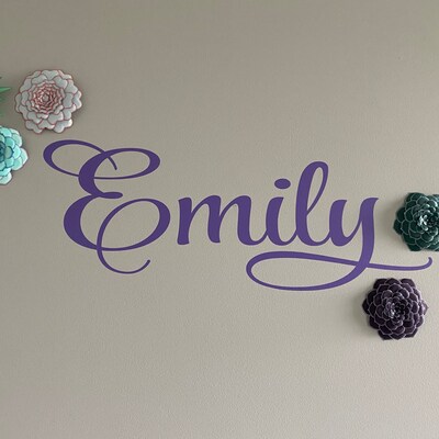Personalized Girls Name Wall Decal Childrens Room Girls - Etsy