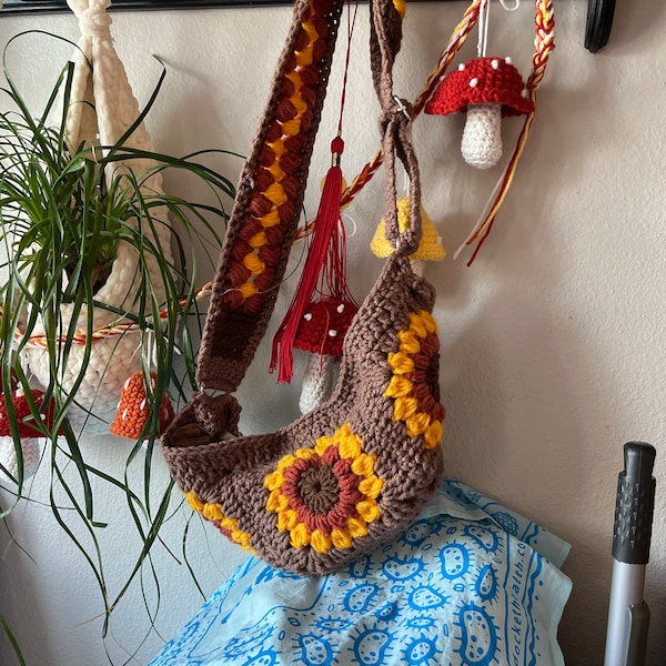 Sunny Daze Crossbody Crochet PATTERN PDF | Sunflower Crossbody, Bum Bag ...