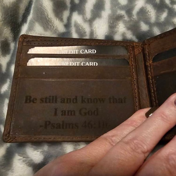 Mens Brown Leather Dog Hunting Wallet. RFID Blocking Genuine Leather ...