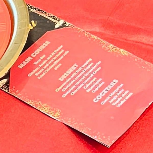Hollywood Red Carpet Dinner Menu (editable Template) - Etsy