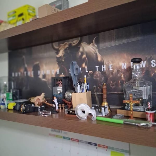 Buy the Rumor Sell the News, Stock Market Art, Trading Decor for Office ...