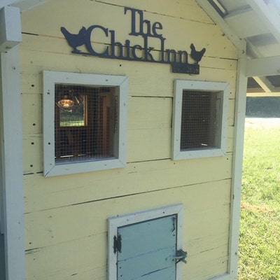 Farm Sign Chicken Decor Chicken Coop Sign Established Date - Etsy