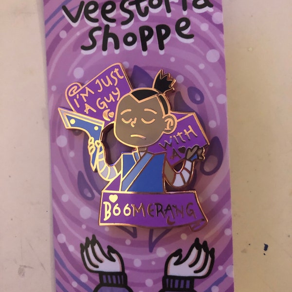 Trusty Boomerang Pin - Etsy