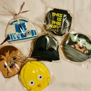 Grogu, the Child, Star Wars Sugar Cookies, Dozen, Customized Your Way ...