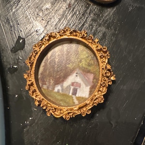 Gold Oval Frame Gallery Wall European Gilded Frame Small Oval Intricate ...