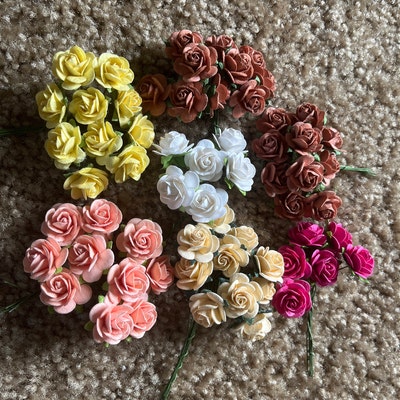 Blue Rose Flower Embellishments Decorations for Favors - Etsy