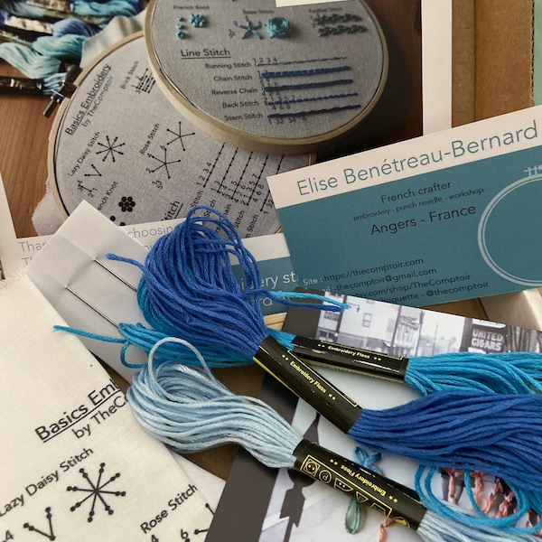 Basics Embroidery Kit - Embroidery for Beginners - Learn Hand ...