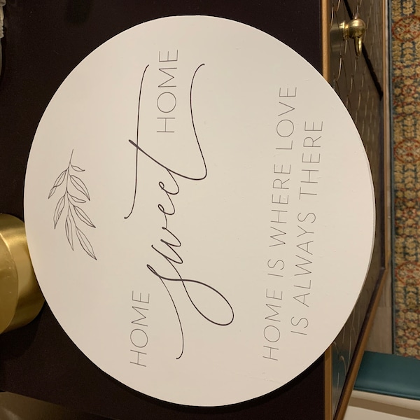 Farmhouse Wall Decor | Home Sign | Established Sign | Home Sweet Home ...