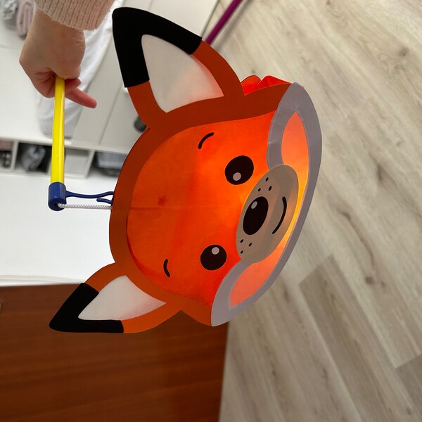 Fuchs Laterne Bastelvorlage PDF/SVG/DXF_Basteln mit u. ohne Plotter ...
