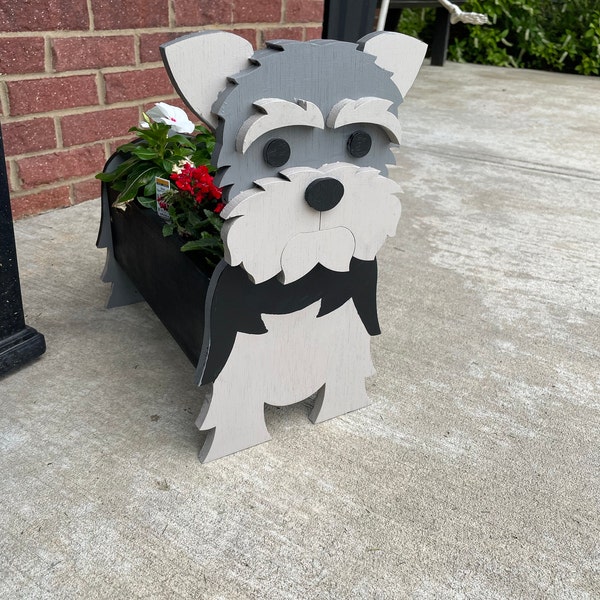 Labrador Wooden Flower Planter Box Gift Dog Planter Handmade Made in ...