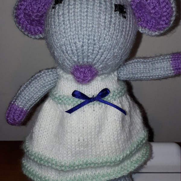 Mouse Knitting Pattern Cute Little Mouse Worked Flat on Two Needles - Etsy