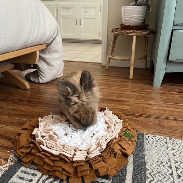 Original Heart Forager Snuffle Mat & Aesthetic Fleece Slow Feeder ...
