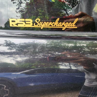 Mini Cooper S R53 Supercharged Pulley Car Vinyl Decal Sticker R53 Mini ...