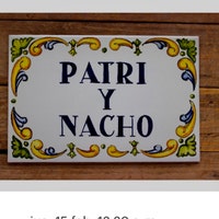House Number Spanish, Signs for Home, Personalized Tile, Ceramic House ...