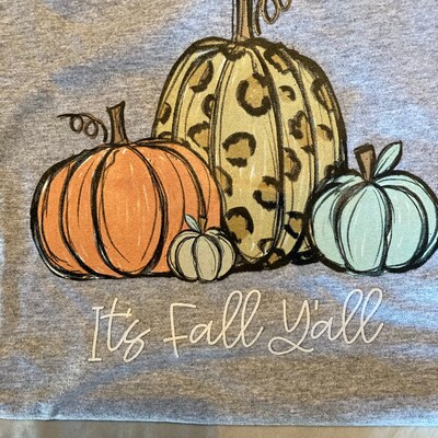 Ready to Press Fall Screen Print Transfer, Heat Transfer for T-shirts ...