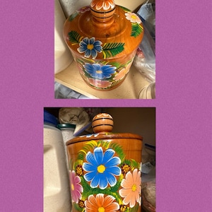 Azucareras Handpainted Wooden Kitchen Accessories / Cocina Mexicana ...