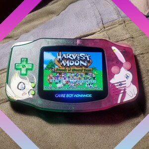 Extra Mods and IPS Backlit LCD GBA Mod Nintendo Gameboy Advance Clear ...