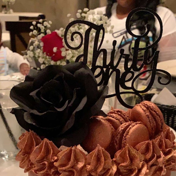 Thirty One Cake Topper, 31 Cake Topper, Thirtyone Cake Topper, Thirty ...