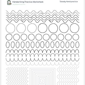Cute Handwriting Practice Workbook, Printable Handwriting Worksheets ...