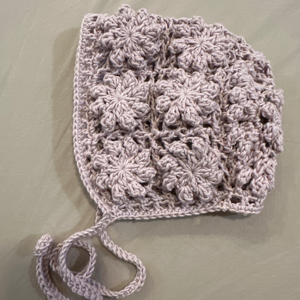 Daisy Square Bonnet Crochet Pattern - Etsy