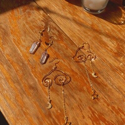 The Birth of Venus Scallop Shell Earrings - Etsy