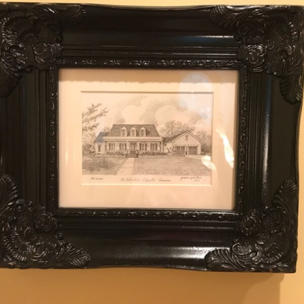 8x10 Ornate Black Frame 8 X 10 Chunky Thick Elaborate Picture Frame ...