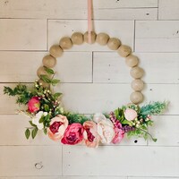 QTY 10 Wood Half Split Balls Choose Your Size Door Wreath - Etsy Canada