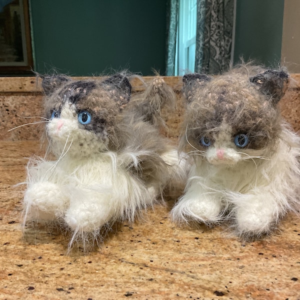 Custom Crochet Cat, Amigurumi Custom Pets, Crochet Pet Memorial, Look Alike Cat, Personalized ...