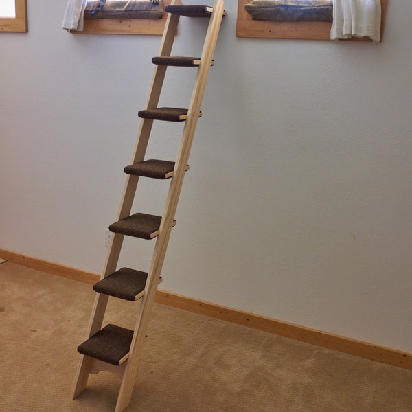 Cat Ladder - 7 Step Beech Hardwood | Handcrafted High-quality Ladder ...
