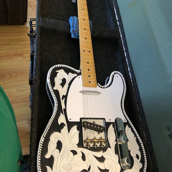 Fender Squier Classic Vibe Telecaster Tele W/custom-made, Hand-tooled ...